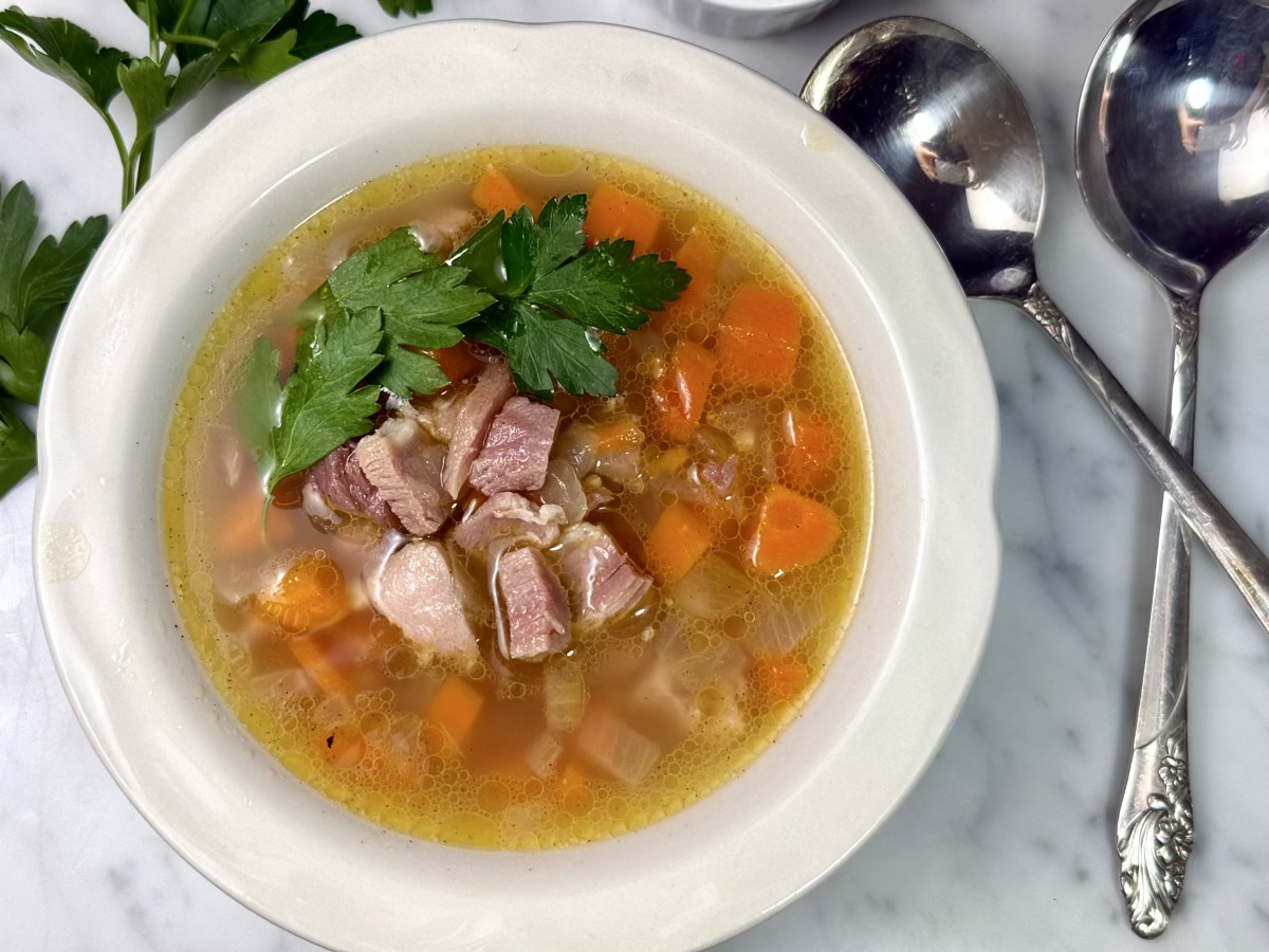 Ham Bone Soup Recipe - Gluten Free Homestead